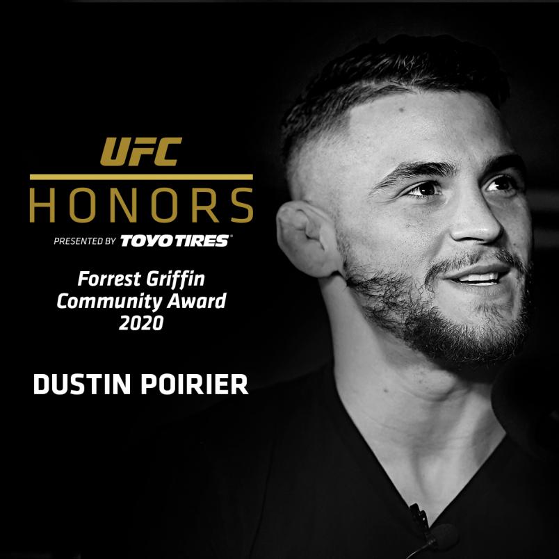 Dustin Poirier Receives Inaugural Forrest Griffin Community Award | UFC